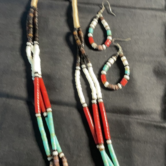 Jewelry | Nwot Aztec Real Stone Beads Handmade | Poshmark